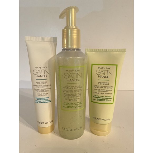 Mary Kay | Bath & Body | Mary Kay Satin Hands Pampering White Tea ...
